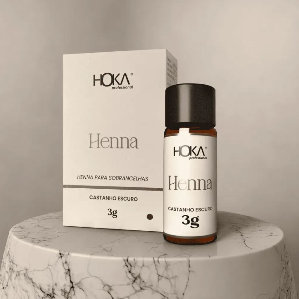 Kit Hoka Professional Henna Castanho Médio 3 gramas – R&A Cosméticos